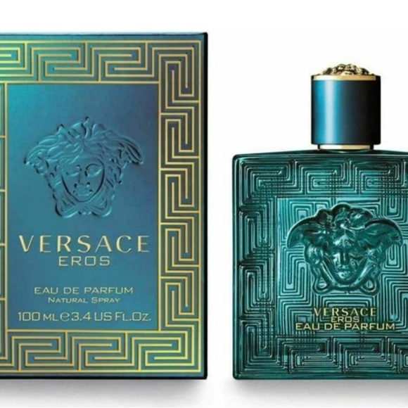 Versace | Accessories | Versace Eros Eau De Parfum Blue And Gold | Poshmark